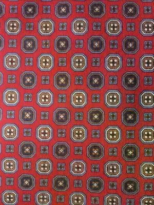 BONA FURTUNA Geometric-print Tie - Red