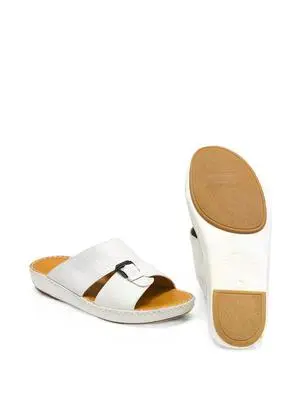 DOUCAL'S Croc-effect Buckle-fastening Sandals