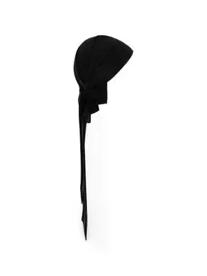 NOIRE SWIMWEAR Knotted Head Scarf - Black