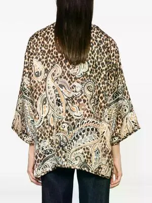 Etro Leopard-print Paisley-print Jacket