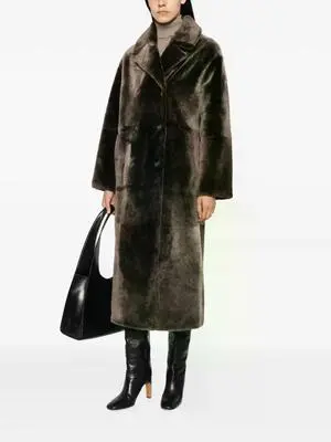 YVES SALOMON Double-breasted Shearling Coat