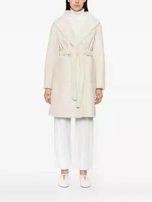 YVES SALOMON Belted Shearling Coat