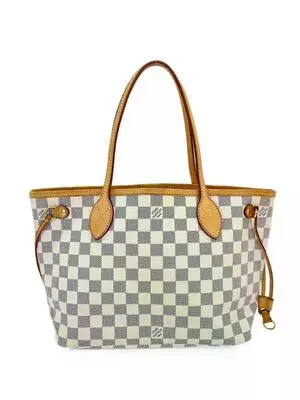LOUIS VUITTON 2010 Pm Neverfull Shoulder Bag - White