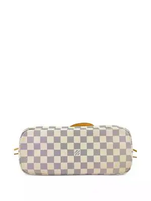 LOUIS VUITTON Damier Azur Neverfull Pm Shoulder Bag - White