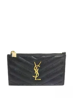 Saint Laurent Cassandre Quilted Card Holder