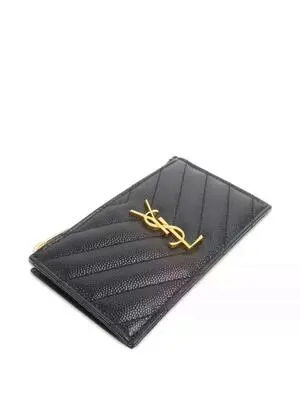 Saint Laurent Cassandre Quilted Card Holder