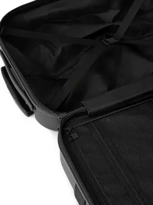 Rains Embossed Logo Buckle-strap Suitcase