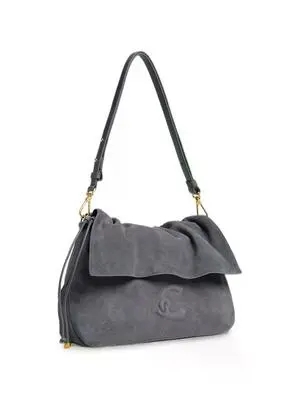 COCCINELLE Small Lidia Logo-embossed Suede Shoulder Bag