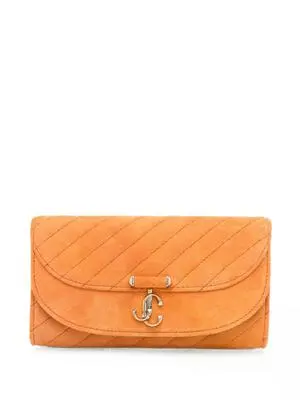 JIMMY CHOO Quilted Leather Chain-strap Wallet