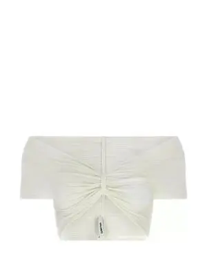 ANTONINO VALENTI Ilenia Off-the-shoulder Ribbed Top