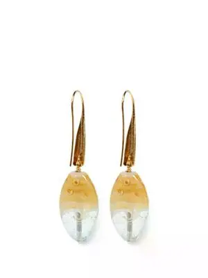 FORTE_FORTE Glass-pendant Drop Earrings