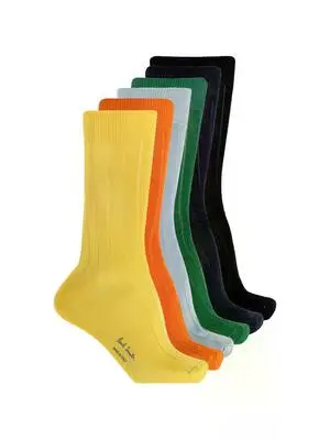 Paul Smith Ribbed-knit Socks - Yellow