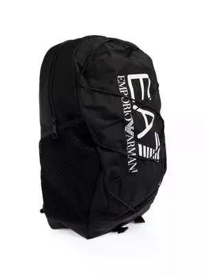 EA7 Logo-print Bungee-cord Backpack