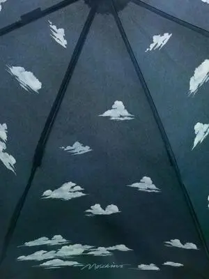 Moschino Cloud-print Umbrella - Blue