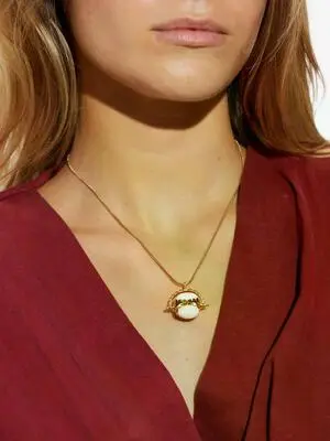 Isabel Marant Étoile Tone Snake Chain Pendant Necklace
