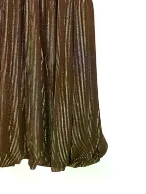 PETAR PETROV Petar Petrov Metallic-Stripe Tiered Maxi Dress