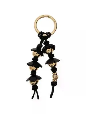 Michael Kors Beaded Floral Keychain