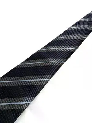 Giorgio Armani Diagonal-stripe Silk Tie - Blue