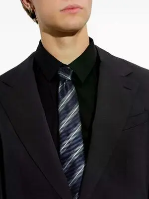 Giorgio Armani Diagonal-stripe Silk Tie