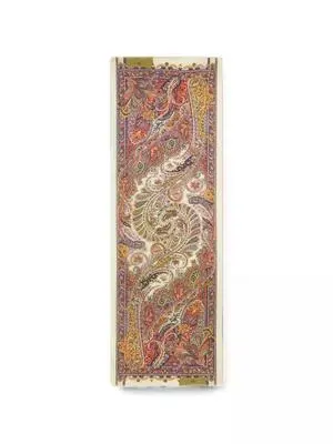 Etro Cashmere And Silk Scarf With Paisley Print - Neutrals
