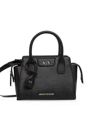 Armani Exchange Logo-plaque Tote Bag - Black