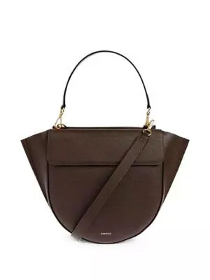 WANDLER Hortensia Leather Tote Bag - Brown