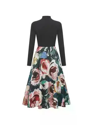 Ted Baker London Floral Print Ottoman Midi Dress
