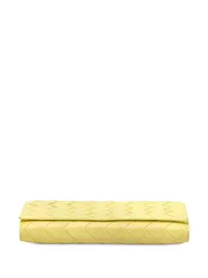 Bottega Veneta 2012-2026 Nappa Intrecciato Continental Flap Wallet Long Wallets - Yellow