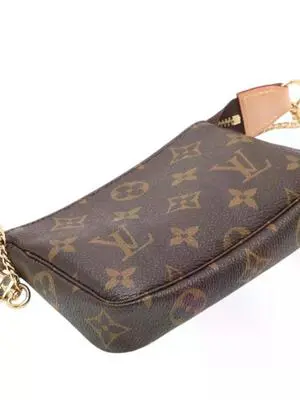 LOUIS VUITTON 2017 Monogram Mini Pochette Accessoires Handbag