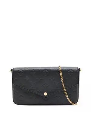 LOUIS VUITTON 2021-2026 Monogram Empreinte Pochette Felicie Crossbody Bag - Black