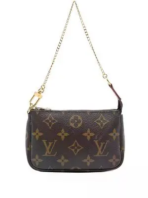LOUIS VUITTON 2021 Monogram Mini Pochette Accessoires Handbag - Brown