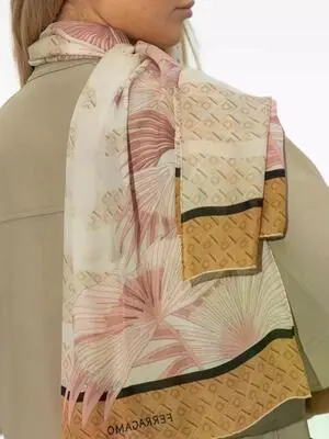 FERRAGAMO Printed Silk Scarf