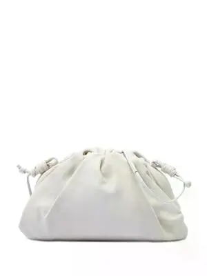 Bottega Veneta 2012-2026 Lambskin The Mini Pouch Crossbody Bag - White