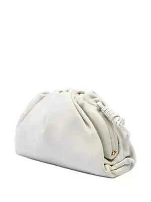 Bottega Veneta Lambskin Mini Pouch Crossbody Bag - White