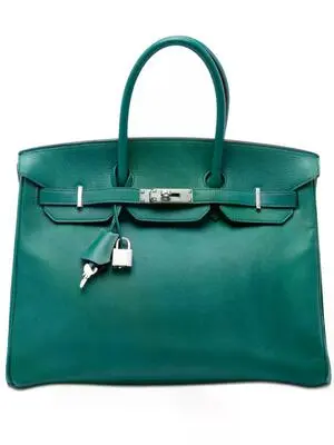 Hermès 2014 Epsom Birkin Retourne 35 Handbag - Green