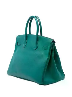 Hermès Epsom Birkin Retourne 35 Handbag - Green