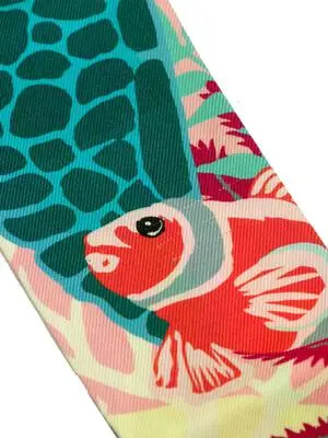 Hermès 2000-2026 Under The Waves Twilly Silk Scarf Scarves
