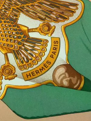 Hermès 1980-2010 Soleil De Soie Silk Scarf 90 Scarves - Brown