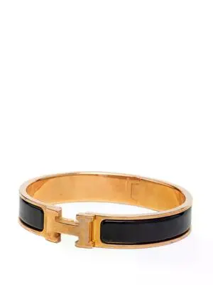 Hermès Narrow Enamel Clic H Bracelet Pm