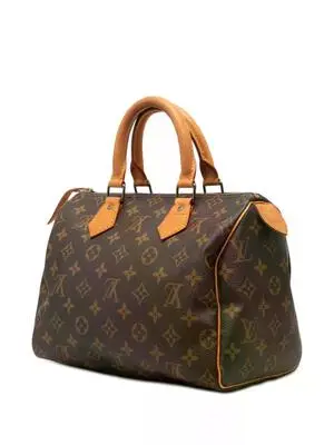 LOUIS VUITTON Monogram Speedy 25 Boston Bag - Brown