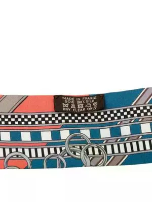 Hermès 2010-2018 Brides Et Gris Gris Twilly Silk Scarf Scarves