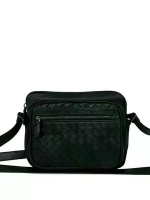 Bottega Veneta 2012-2026 Nappa Intrecciato Crossbody Bag - Black