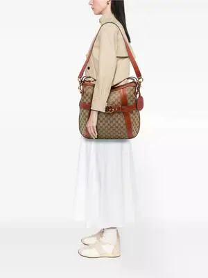 Gucci 2016-2026 Medium Gg Canvas Running Satchel