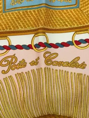 Hermès 2000-2026 Poste Et Cavalerie Silk Scarf 90 Scarves - Pink