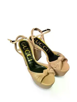 Gucci Crawford Knot Platform Sandals
