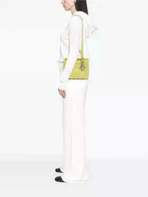 Dior Medium Lambskin Cannage Lady Satchel - Yellow