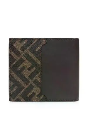 Fendi Logo-appliqué Ff-motif Wallet