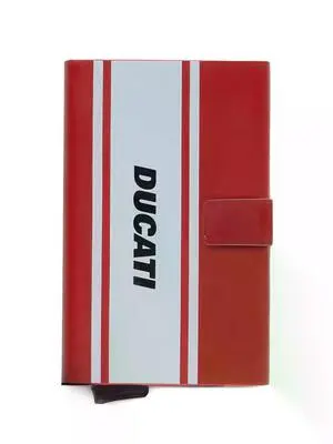 PIQUADRO X Ducati Logo-print Wallet - Red