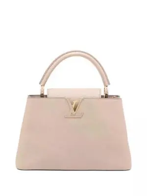 LOUIS VUITTON 2019-2026 Taurillon Capucines Mm Satchel - Neutrals