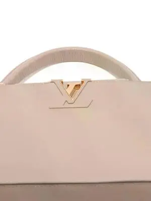 LOUIS VUITTON Taurillon Capucines Mm Satchel